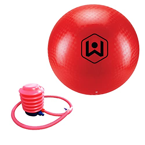 Wicked Big Sports Little Kids Kickball-Supersized Kickball Outdoor Sport Tailgate Backyard Beach Game Fun for All, Original Version, red