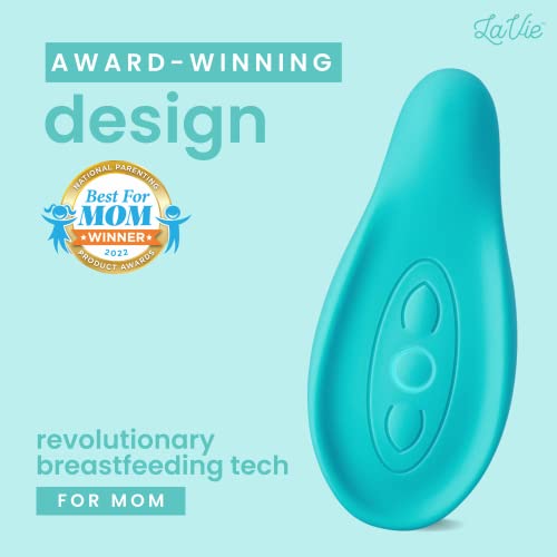 LaVie The Original Lactation Massager for Breastfeeding, Nursing, Pumping, Better Milk Flow, Reduced Discomfort (Teal)