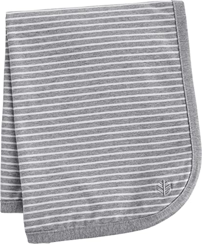 Coolibar UPF 50+ Baby Batibou Sun Blanket - Sun Protective (One Size- Grey/White Stripe)