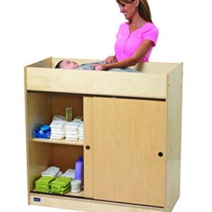 Children's Factory Angeles Value Line Changing Table, ANG9039, Baby Diaper Changing Station, Infant Storage Organization for Daycare, Nursery or Preschool, Pad Included