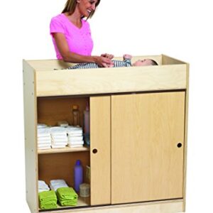 Children's Factory Angeles Value Line Changing Table, ANG9039, Baby Diaper Changing Station, Infant Storage Organization for Daycare, Nursery or Preschool, Pad Included