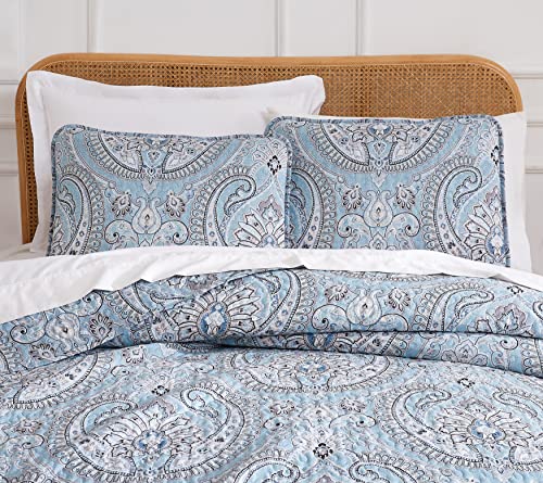 Southshore Fine Living, Inc. Quality Bedding Set, Soft Cozy Lightweight Quilt Set, Coverlet Bedspread, 3 Pc, Pure Melody Aqua, King/California King