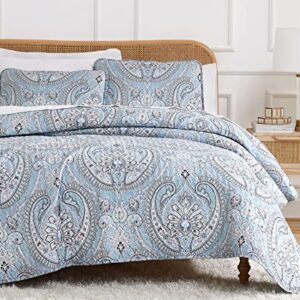 Southshore Fine Living, Inc. Quality Bedding Set, Soft Cozy Lightweight Quilt Set, Coverlet Bedspread, 3 Pc, Pure Melody Aqua, King/California King