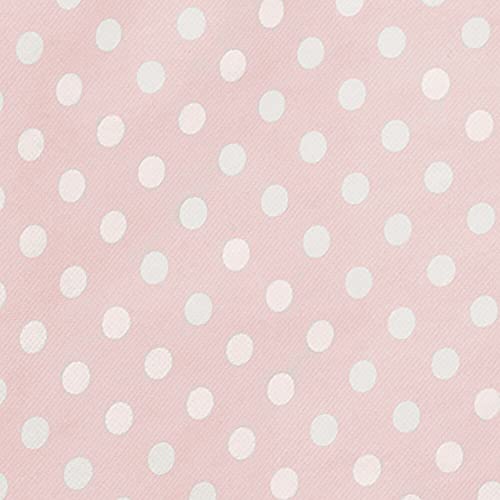 mDesign Soft Fabric Wall Mount/Over Door Vertical Hanging Storage Organizer Center - 4 Large Pockets for Baby Child/Kids Bedroom, Nursery, Playroom, Closet - Pink/White Polka Dot