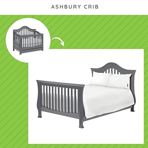 CC KITS Full-Size Conversion Kit Bed Rails for Million Dollar Baby Ashbury, Durham, Etienne, Foothill, Louis & Wembley Cribs (Manor Grey/Slate)