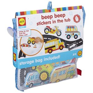 alex bath beep beep stickers in the tub bath toy kids bath activity