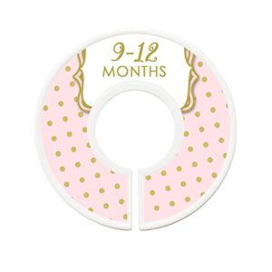 Modish Labels Baby Nursery Closet Dividers, Closet Organizers, Nursery Decor, Baby Girl, Pink, Gold, Confetti, Floral, Flowers