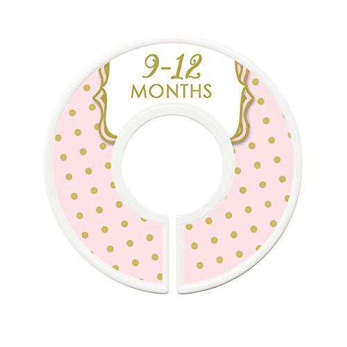 Modish Labels Baby Nursery Closet Dividers, Closet Organizers, Nursery Decor, Baby Girl, Pink, Gold, Confetti, Floral, Flowers