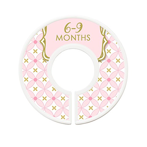 Modish Labels Baby Nursery Closet Dividers, Closet Organizers, Nursery Decor, Baby Girl, Pink, Gold, Confetti, Floral, Flowers