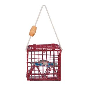 beachcombers crab trap with blue crab ornament multi