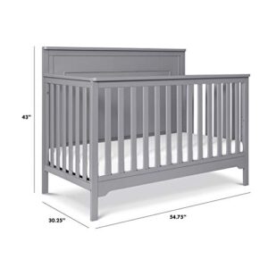 Carter's by Davinci Dakota 4-in-1 Convertible Crib in Grey, Greenguard Gold Certified