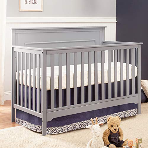 Carter's by Davinci Dakota 4-in-1 Convertible Crib in Grey, Greenguard Gold Certified