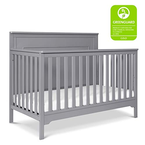 Carter's by Davinci Dakota 4-in-1 Convertible Crib in Grey, Greenguard Gold Certified