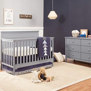 Carter's by Davinci Dakota 4-in-1 Convertible Crib in Grey, Greenguard Gold Certified