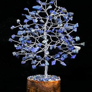 Lapis Lazuli Crystal Tree of Life - Handmade Gemstone Tree, Chakra Tree of Life, Money Tree, Feng Shui Decor, Spiritual Gift, Healing Crystal Tree, Artificial Tree, Bonsai Tree, Crystal Decoration