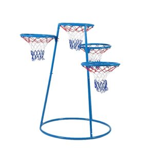 Children’s Factory, AFB7950, Angeles 4-Rings Basketball Hoops with Storage Bag, Blue, Toddler and Kids Indoor – Outdoor Preschool & Daycare Mini Hoops