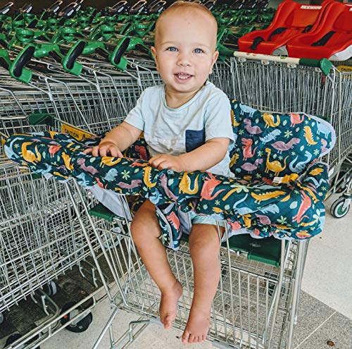 Suessie Shopping Cart Cover and High Chair Cover, Dinosaurs