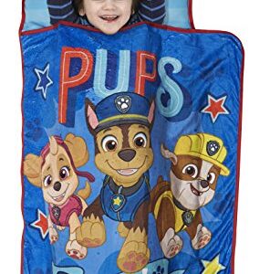 Paw Patrol We're A Team Toddler Nap-Mat Set - Includes Pillow and Fleece Blanket – Great for Girls or Boys Napping During Daycare or Preschool - Fits Toddlers