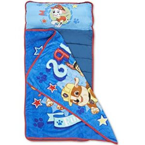 Paw Patrol We're A Team Toddler Nap-Mat Set - Includes Pillow and Fleece Blanket – Great for Girls or Boys Napping During Daycare or Preschool - Fits Toddlers