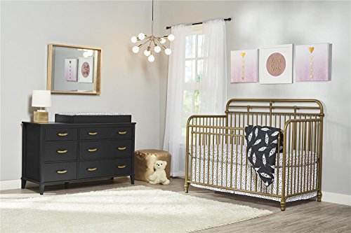 Little Seeds Monarch Hill Hawken Changing Table Topper, Black