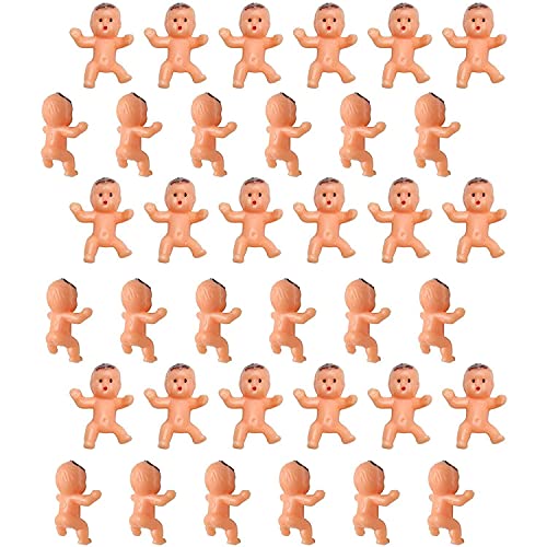 36pcs Mini Plastic Babies for Baby Shower, ice Cube Game, Party Decorations, Baby Toys