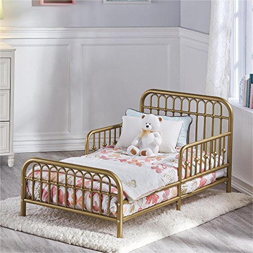 Little Seeds Monarch Hill Ivy Metal Toddler Bed, Gold