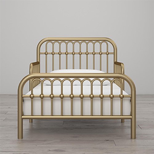 Little Seeds Monarch Hill Ivy Metal Toddler Bed, Gold