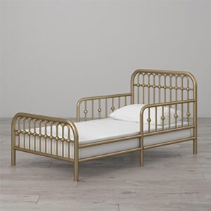 Little Seeds Monarch Hill Ivy Metal Toddler Bed, Gold