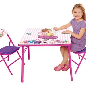 Fancy Nancy Activity Table Set with 2 Chairs, Pink