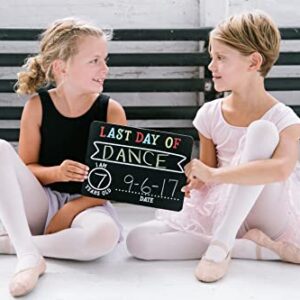 Pearhead Photosharing Chalkboard Signs, Perfect to Commemorate the First and Last Day of School, 2 Chalkboard Signs for School Celebrations and Milestones, 2 Count (Pack of 1) Packaging may vary