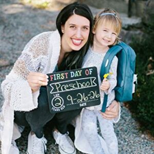 Pearhead Photosharing Chalkboard Signs, Perfect to Commemorate the First and Last Day of School, 2 Chalkboard Signs for School Celebrations and Milestones, 2 Count (Pack of 1) Packaging may vary