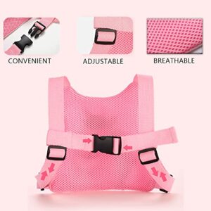 Toddlers Leash + Anti Lost Wrist Link Child Kids Safety Harness Kids Walking Wristband Assistant Strap Belt for Girl Pink Christmas Gift