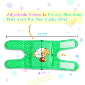 NASHRIO Baby Knee Pads for Crawling (3 Pairs), Anti-Slip and Protect Infants & Toddlers Knees, Elbows and Legs. Adjustable Straps and Breathable 3D Mesh for Boys and Girls (Unisex)