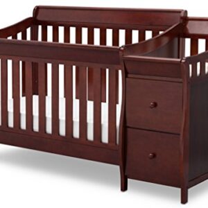 Full-Size Conversion Kit Bed Rails for Delta Children's Bentley Cribs | Multiple Finishes Available (Black Cherry Espresso)