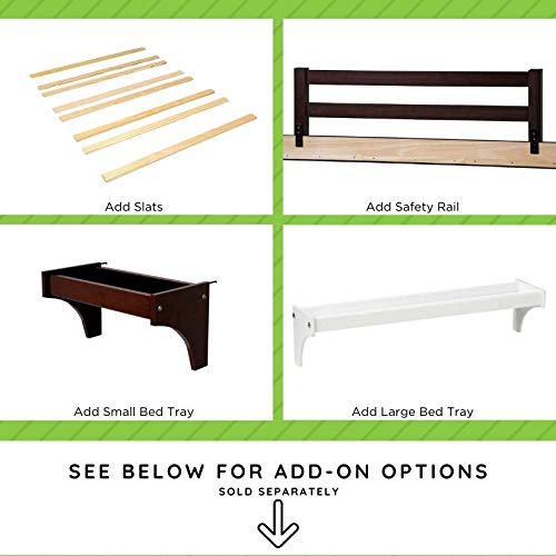 CC KITS Full Size Conversion Kit Bed Rails for Delta Children's Abby Crib (White)