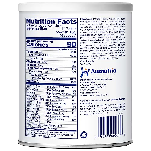 Kabrita Goat Milk Toddler Formula Powder, Non-GMO, 31.7 oz., 50 Servings