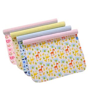 diaper changing pad, twoworld cotton bamboo fiber breathable waterproof changing pads washable resuable diapers liners mats(20x28in)