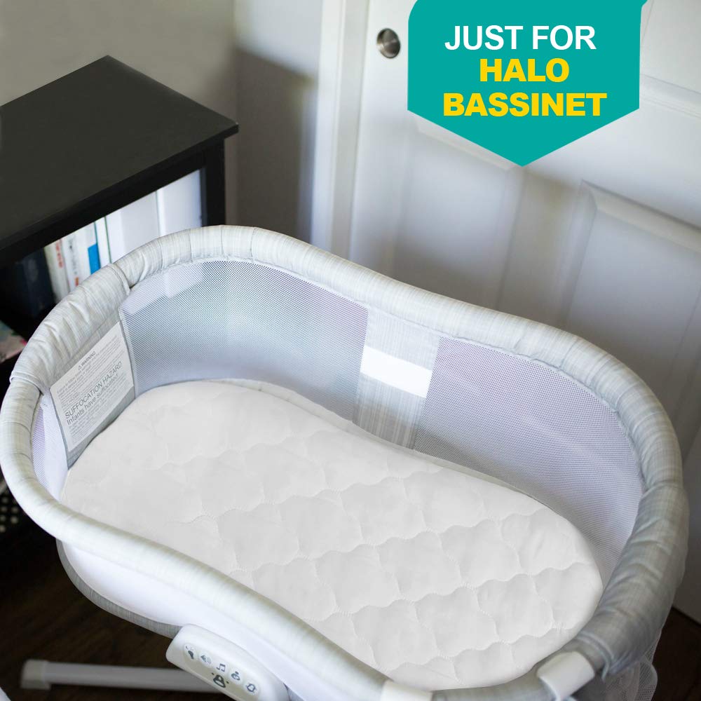 Bassinet Mattress Cover Compatible with Halo Bassinest Swivel Sleeper Bassinet Mattress Only, Waterproof and Soft