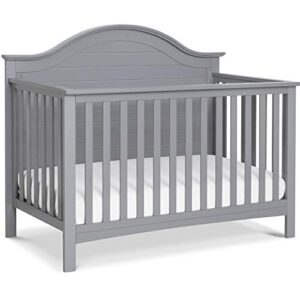 carter's by davinci nolan 4-in-1 convertible crib in grey, greenguard gold certified, 1 count (pack of 1)