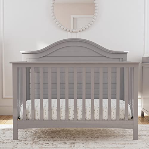 Carter's by DaVinci Nolan 4-in-1 Convertible Crib in Grey, Greenguard Gold Certified, 1 Count (Pack of 1)