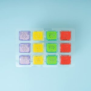 Glo Pals Water-Activated Light-Up Cubes for Sensory Play – 12 Pack