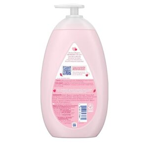 Johnson's Moisturizing Pink Baby Lotion with Coconut Oil, Hypoallergenic and Dermatologist-Tested, 27.1 fl. oz