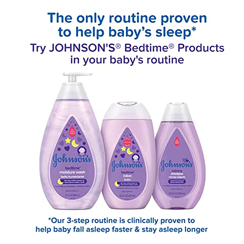 Johnson's Calming Baby Shampoo with Soothing NaturalCalm Scent, Hypoallergenic & Tear-Free Baby Hair Shampoo, Free of Parabens, Phthalates, Sulfates & Dyes, 20.3 fl. oz