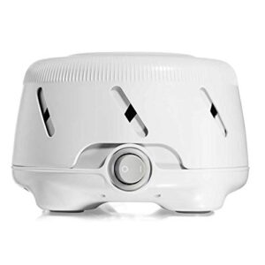 yogasleep dohm uno white noise sound machine (white) with real fan inside for non-looping white noise, for travel, office privacy, meditation, sleep aid for adults & baby, registry gift