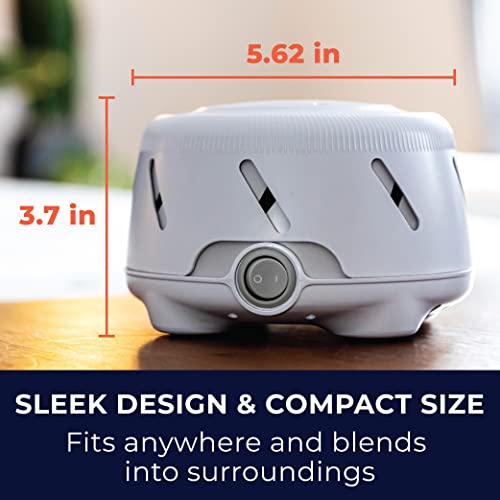 Yogasleep Dohm UNO White Noise Sound Machine (White) With Real Fan Inside for Non-Looping White Noise, For Travel, Office Privacy, Meditation, Sleep Aid For Adults & Baby, Registry Gift