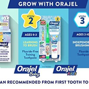 Orajel Baby Daytime & Nighttime Cooling Gels for Teething, Drug-Free, #1 Pediatrician Recommended Brand for Teething*, Two 0.18oz Tubes