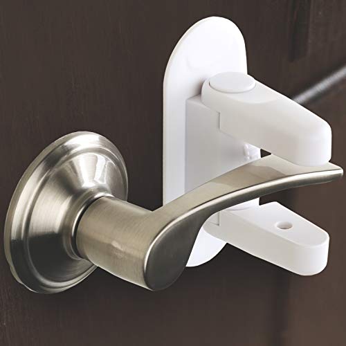 Door Lever Lock (2 Pack) Child Proof Doors & Handles 3M Adhesive - Child Safety By Tuut