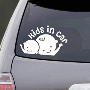 kids in car decal baby in car sticker baby on board car decal cute baby decal kids on board decal