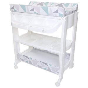 mychild peachy changing unit with concealed bath, geo diamond