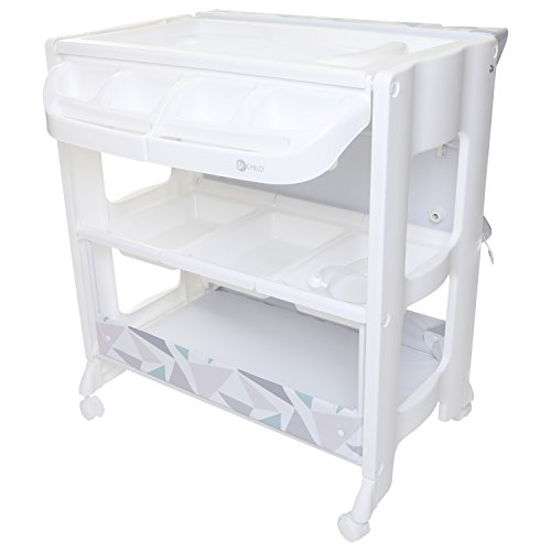 Mychild Peachy Changing Unit with Concealed Bath, Geo Diamond